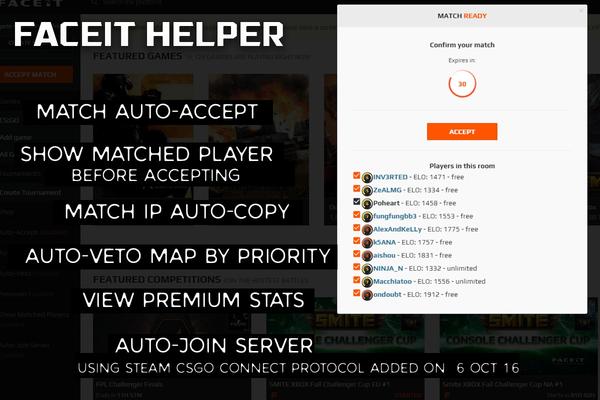 FACEIT HELPER - Chrome 应用商店-Chrome插件下载-收藏猫插件